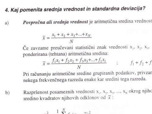 Kaj pomenita srednja vrednost in standardna deviacija? – Lavafest.com